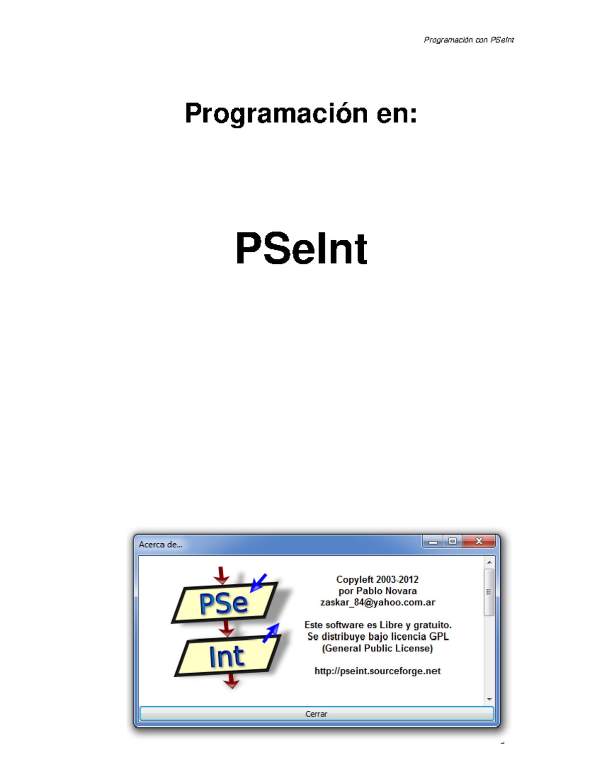 Manual Pse Int Basico Ooo Programación En Pseint Índice Tema Pág