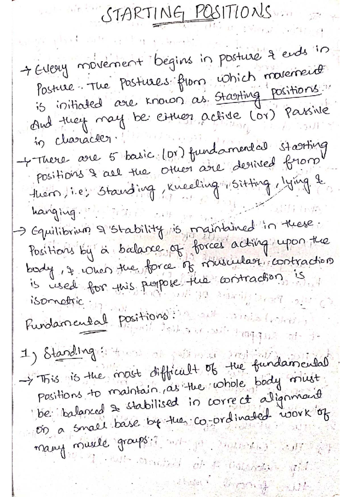 Starting Positions in Exercise Therapy: Understanding Fundamentals ...