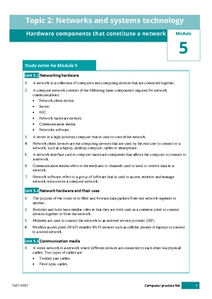 TVET First CP N4 - Module 6 - Computational Thinking Study Notes - Studocu