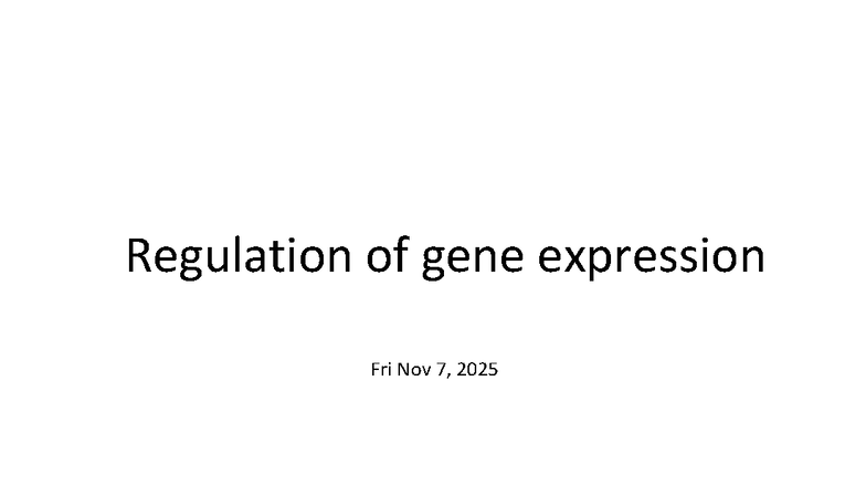 Gene Expression Regulation Notes for Bio Sci 101 Midterm 2 - Studocu