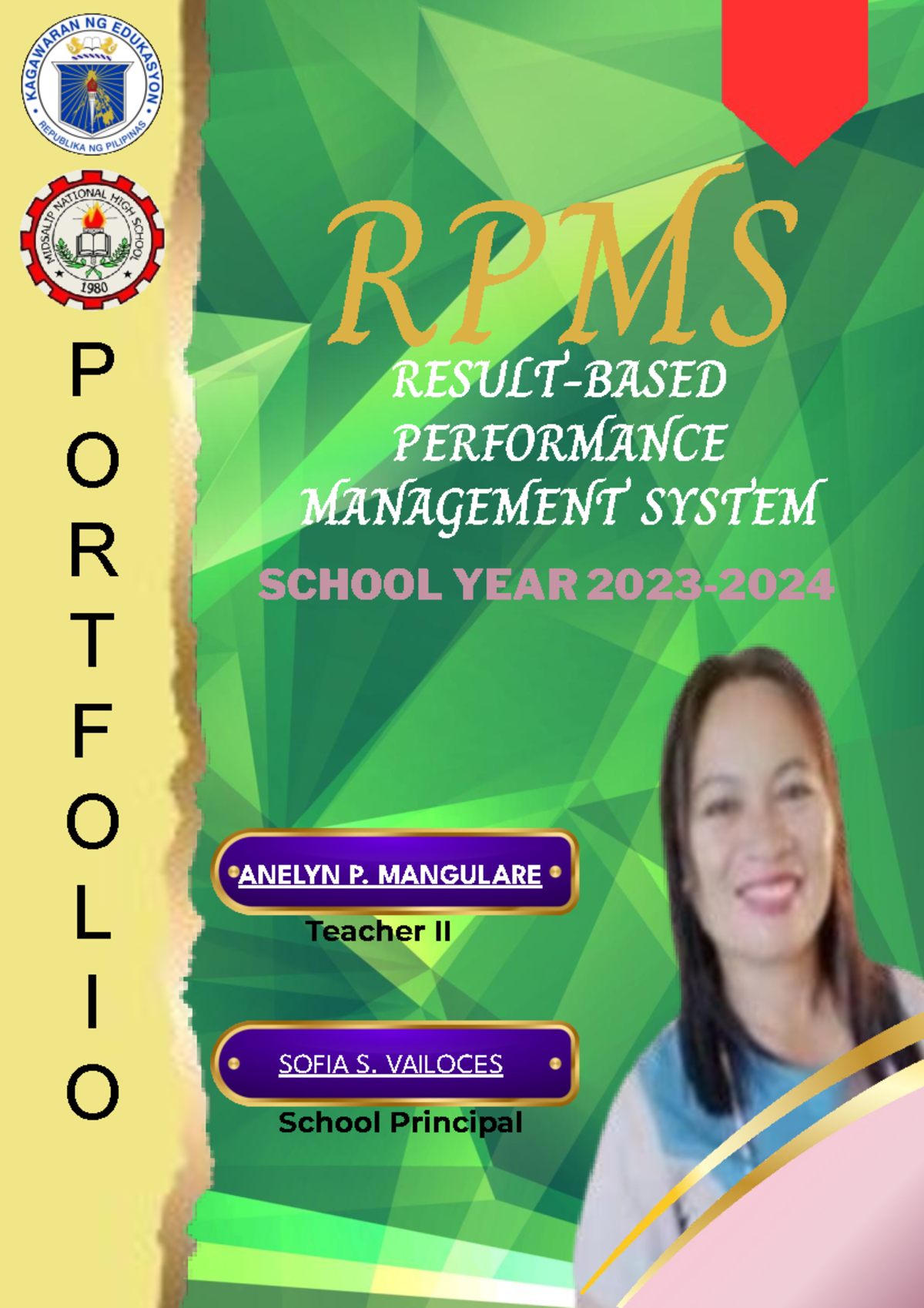Rpms official templates - P O R T F O L I O RPMS RESULT-BASED ...
