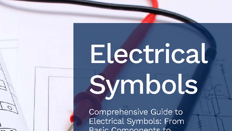 Electrical Symbols Guide: Comprehensive Reference for Engineers - Studocu