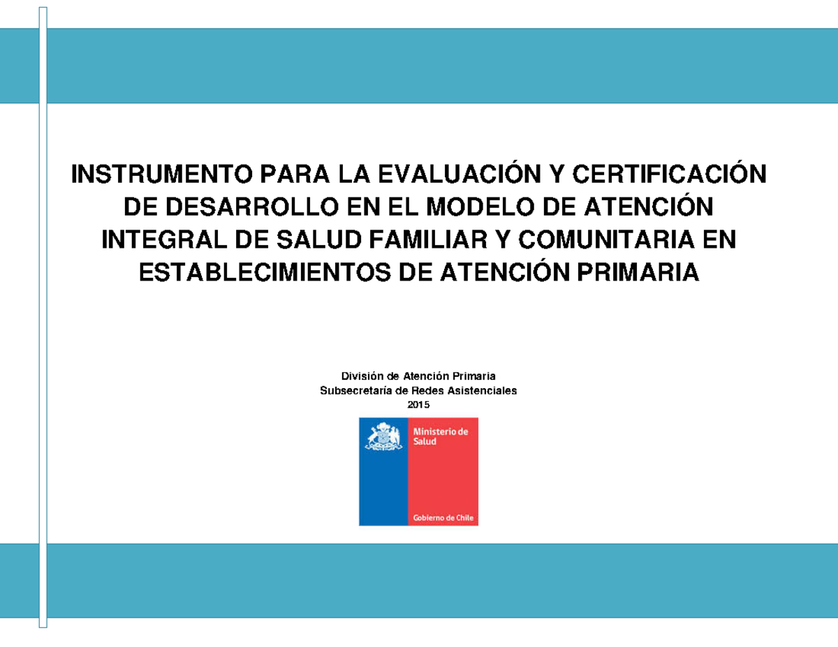 Instrumento para la evaluaci n y certificaci n de 2951000 - INSTRUMENTO PARA LA EVALUACIÓN Y ...