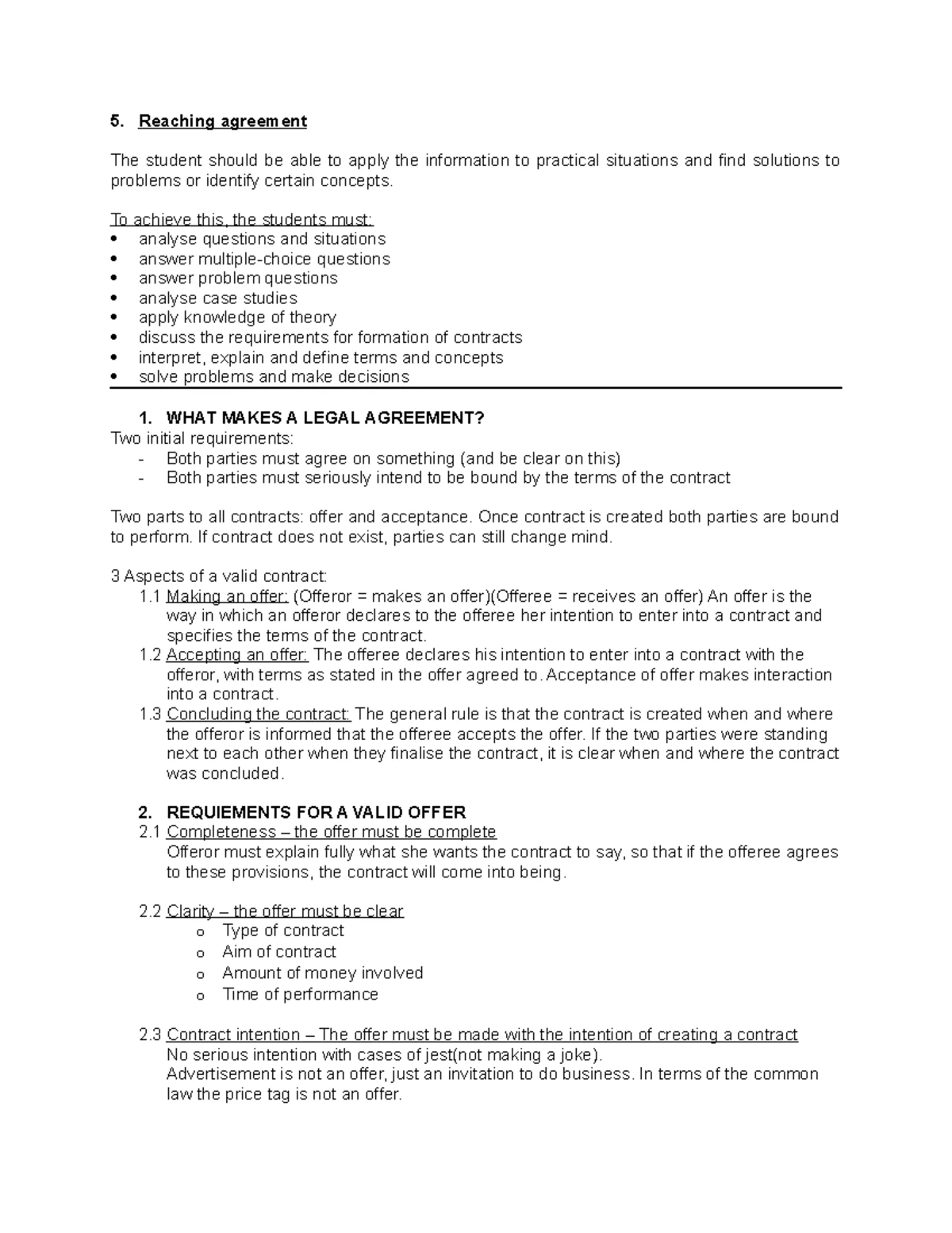 Chapter 11 - Complete - Summary Law of Contract 202 [4] - Chapter 11: Interpretation of ...