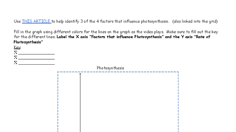 QOD 0402: Key Factors Influencing Photosynthesis Explained - Studocu