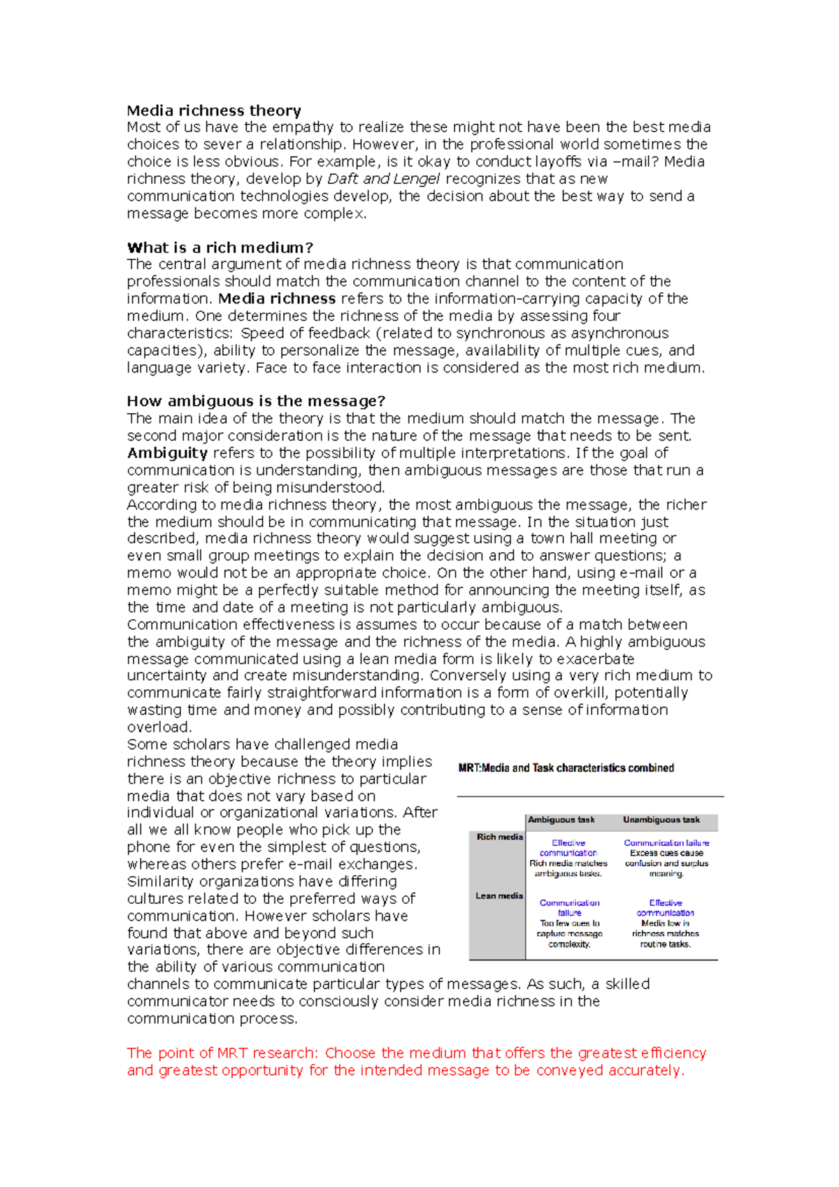Understanding Media Richness Theory: Communication Channels Explained ...
