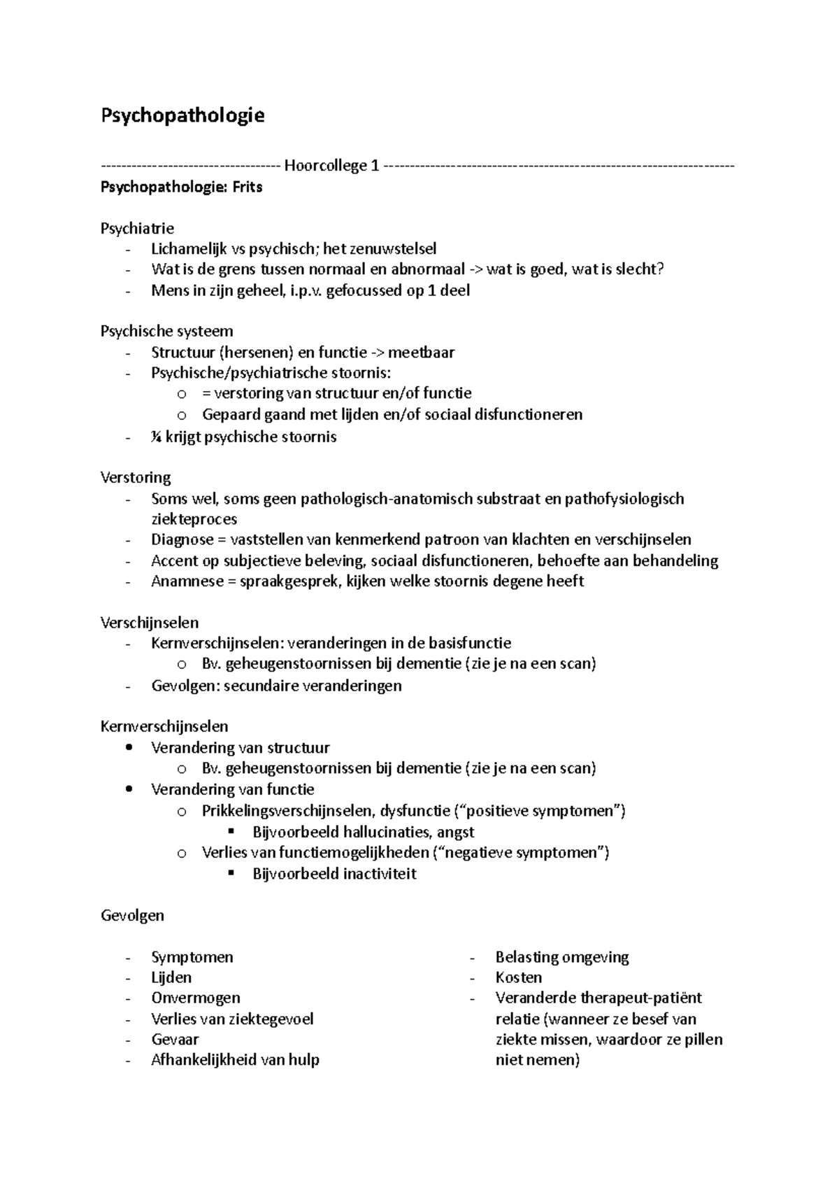Overzicht van Schema’s en Modi in Schematherapie - Studeersnel
