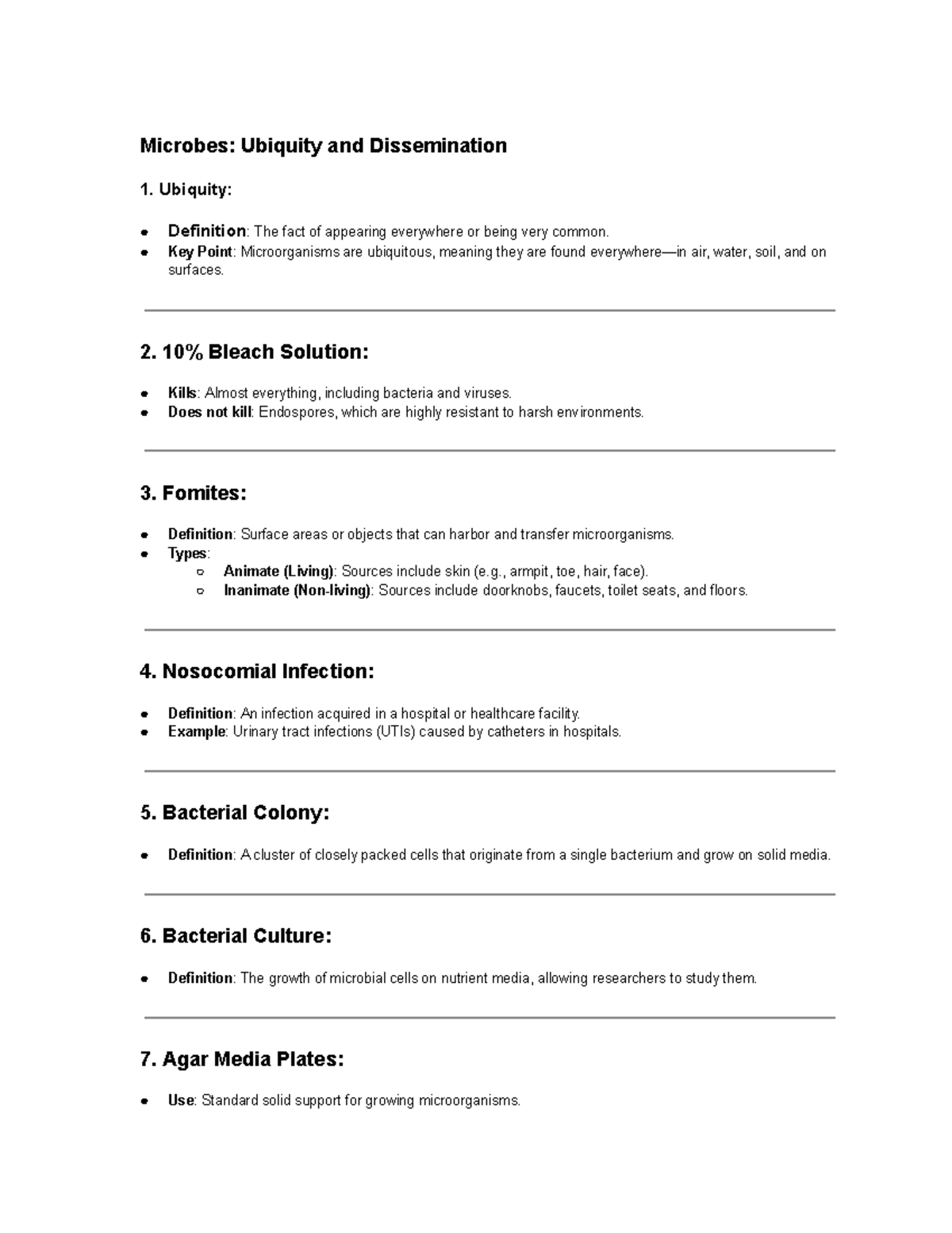 BIO-205L Midterm Exam Review: Microbial Ubiquity & Techniques - Studocu