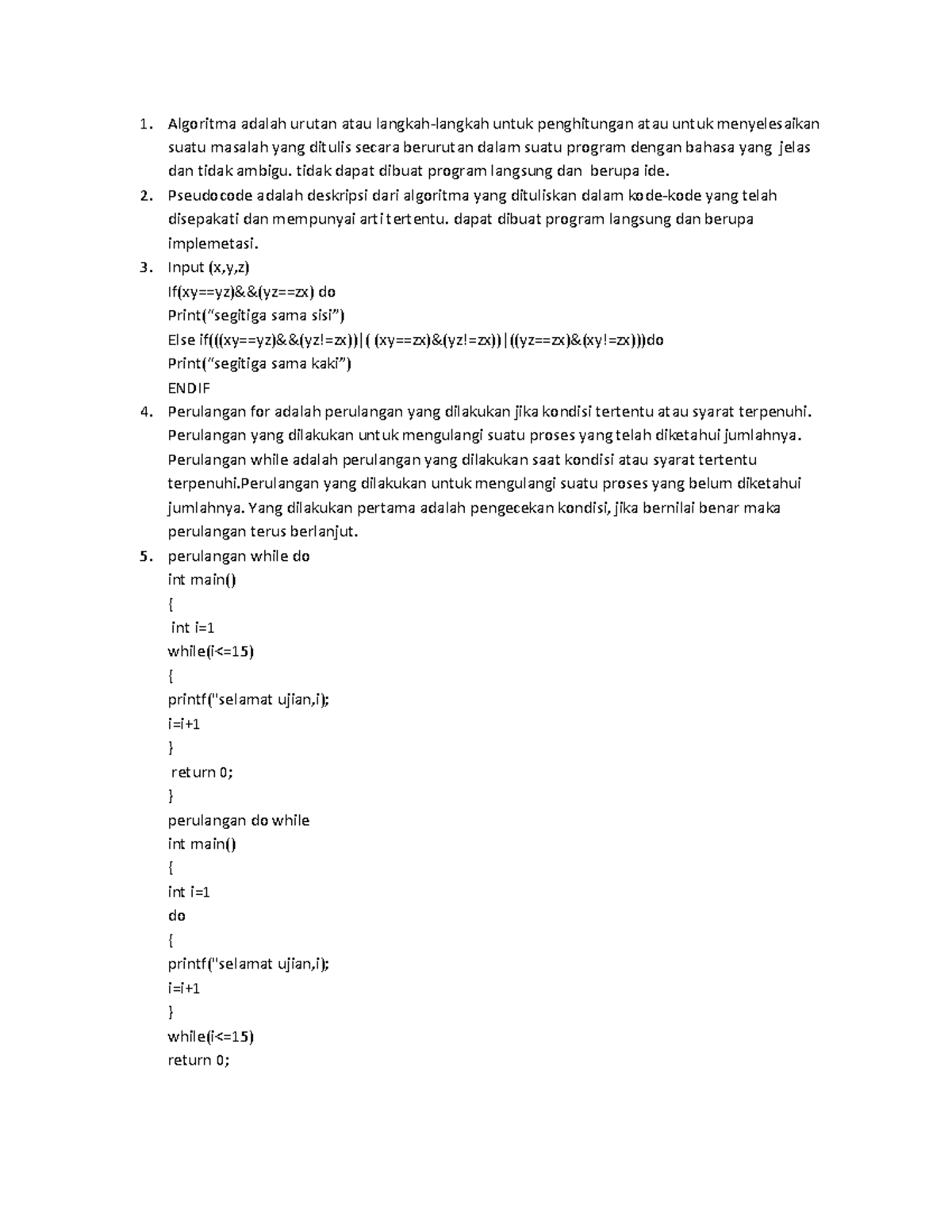 UTS Daspro 2020 - Soal UAS Dasar Pemrograman dan Algoritma - Studocu