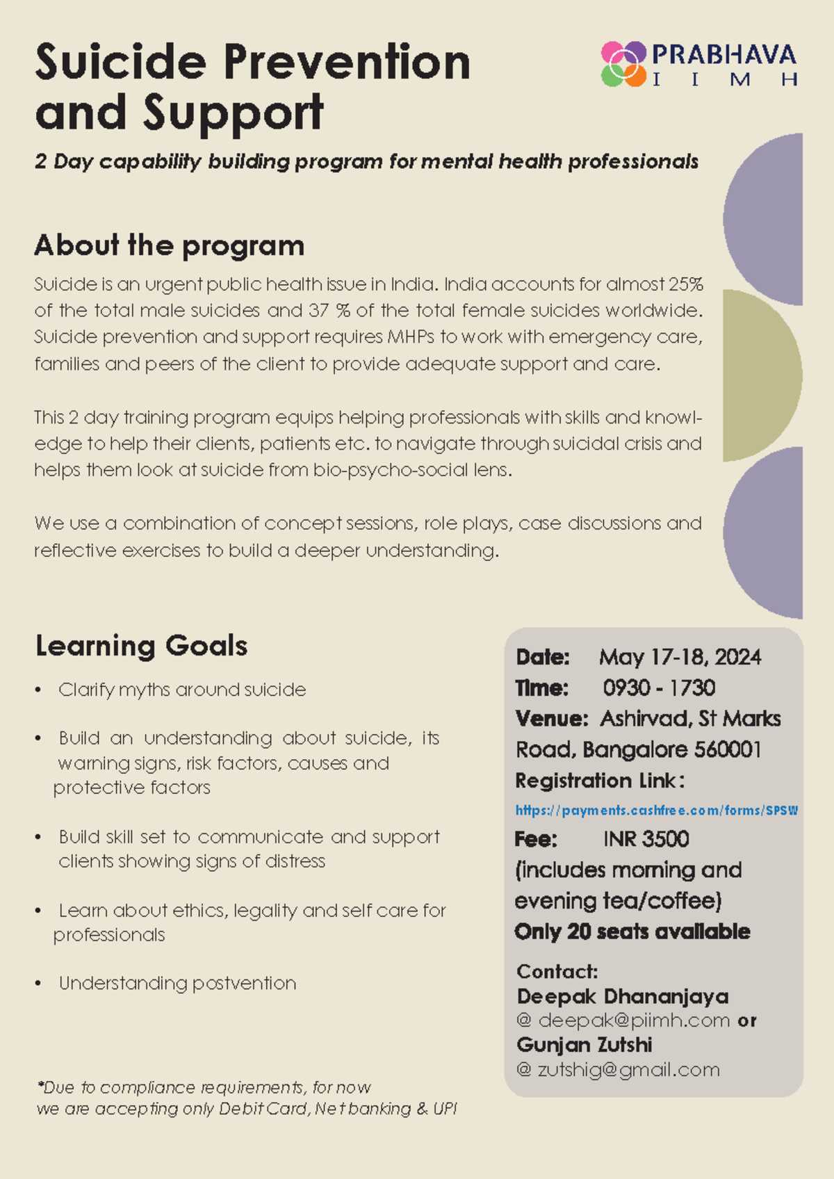 How to prevent suicide and provide support - 2 Day capability building ...