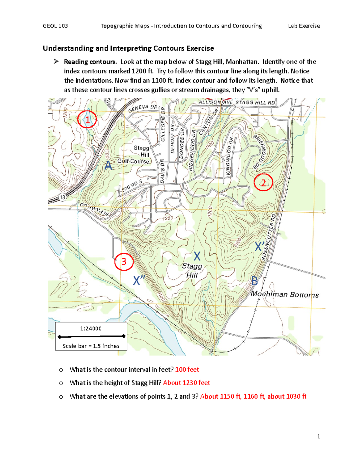 Lab 9 Exercise - Understanding and Interpreting Contours Exercise ...