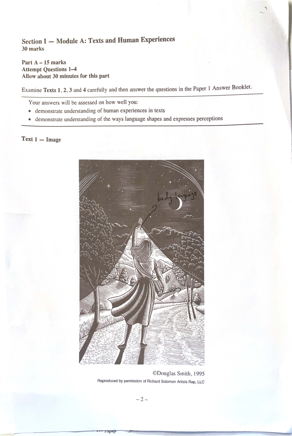 EAL HSC 2023 Module A: Texts & Human Experiences Exam Guide - Studocu