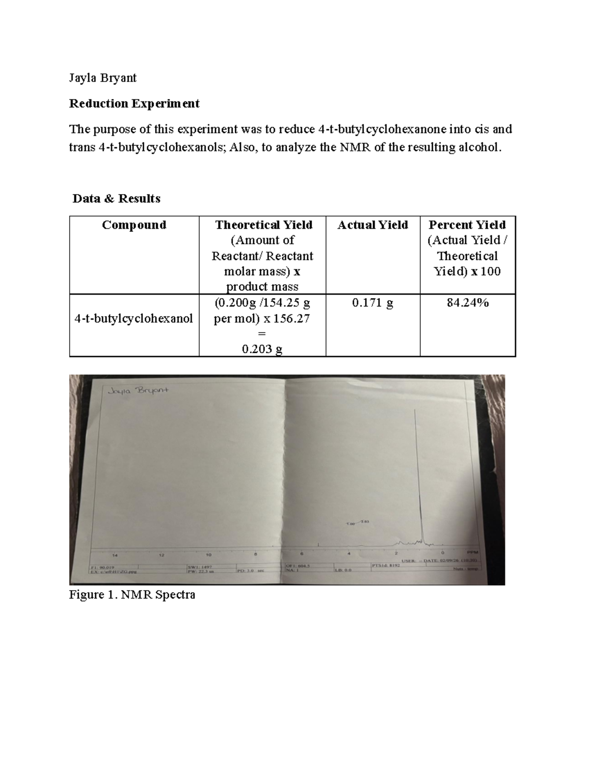 Chem 101 Reduction Experiment: Analyzing Cis and Trans Isomers - Studocu