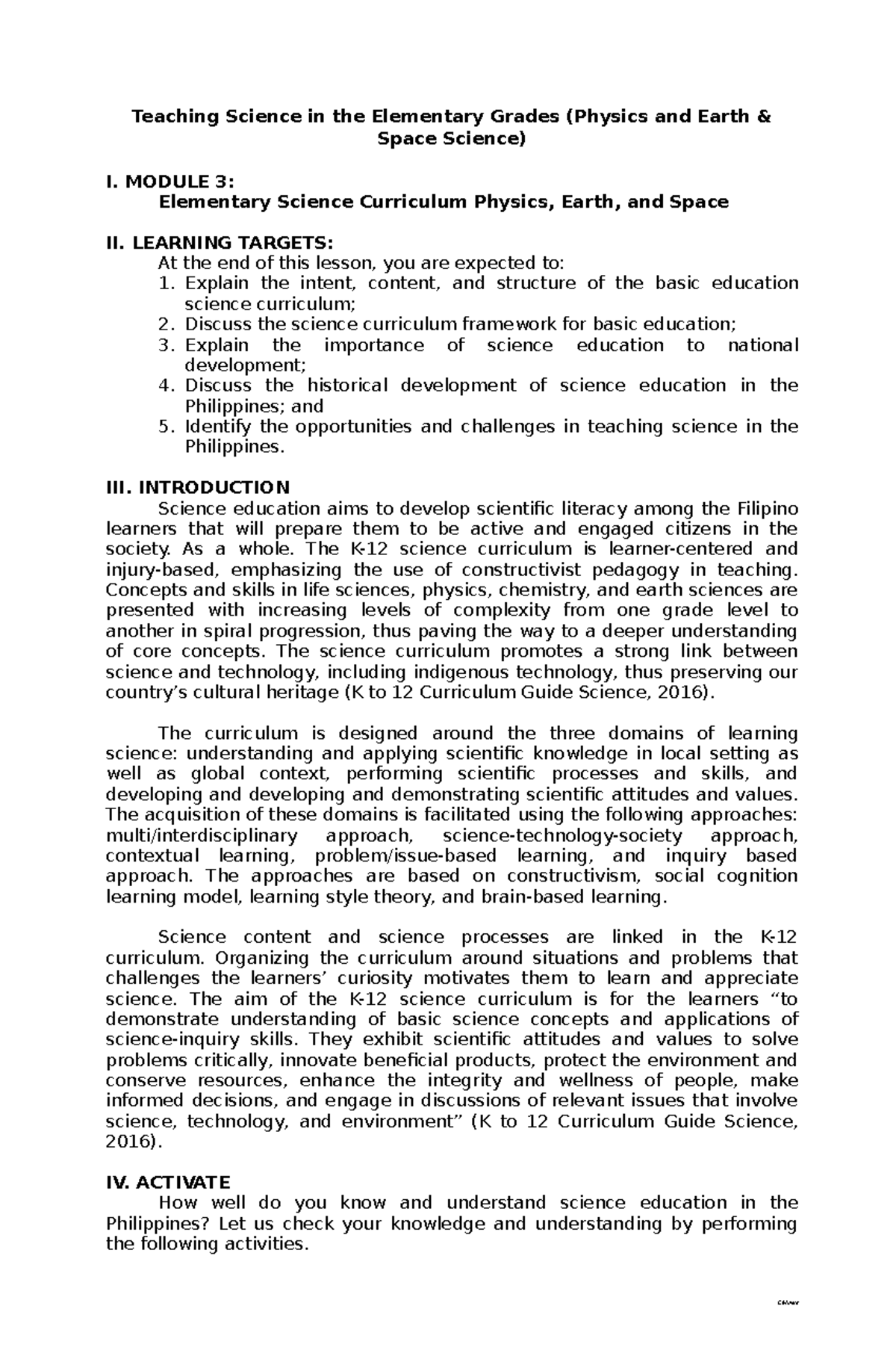 503740411 Elementary Science Curriculum Physics Earth And Space ...