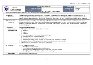4As Lesson plan - Lesson Plan in English 3 Using 4A’s Approach I ...
