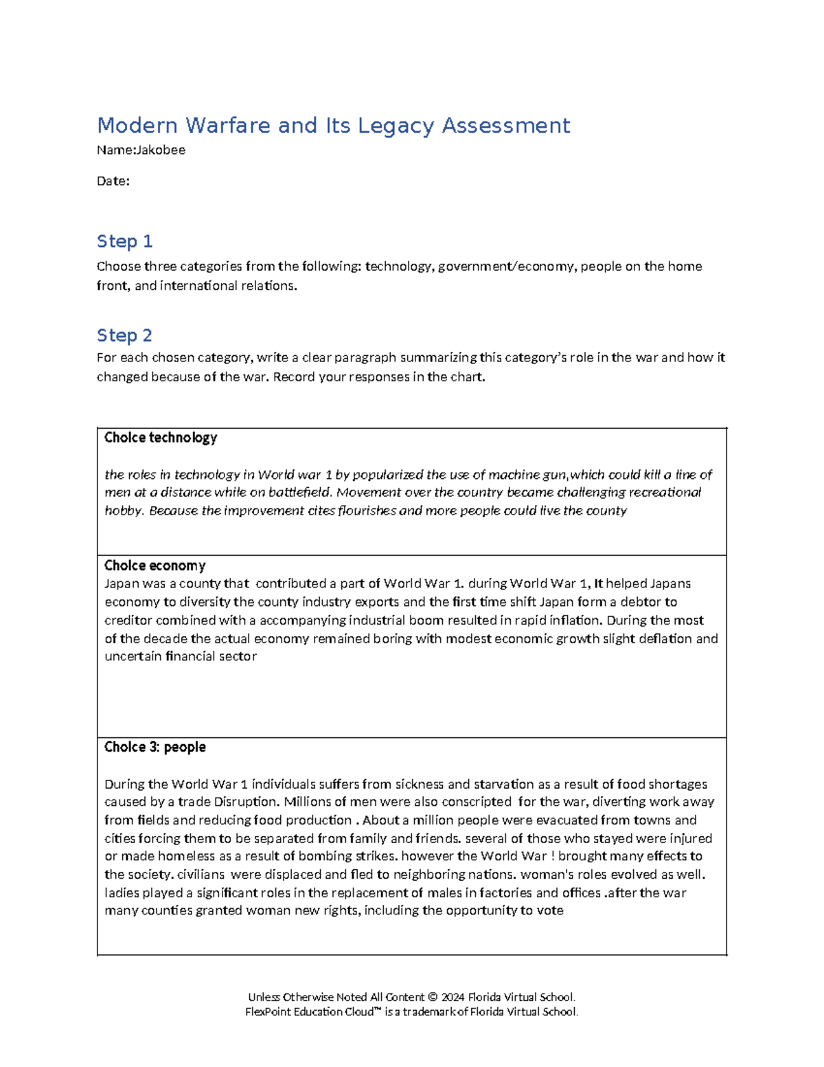 Modern warfare legacies wh yourname - Modern Warfare and Its Legacy ...