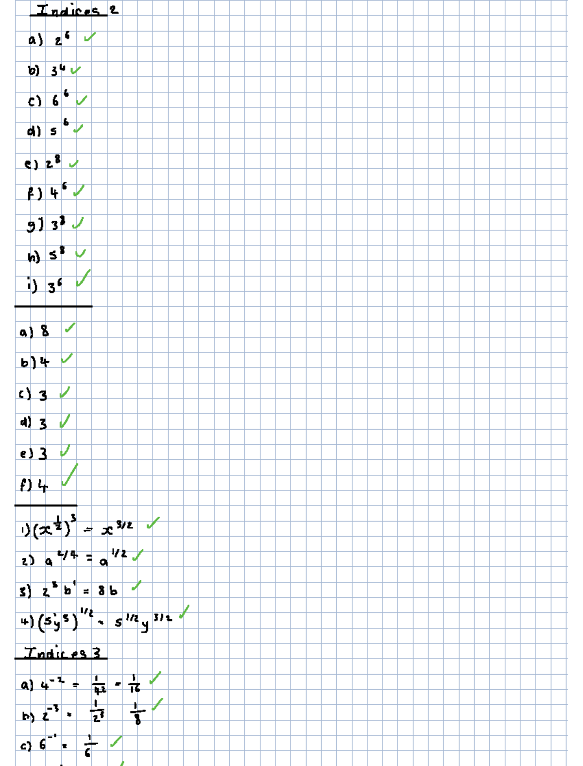Maths Week 2 - Indices and Exponents Overview - Studocu