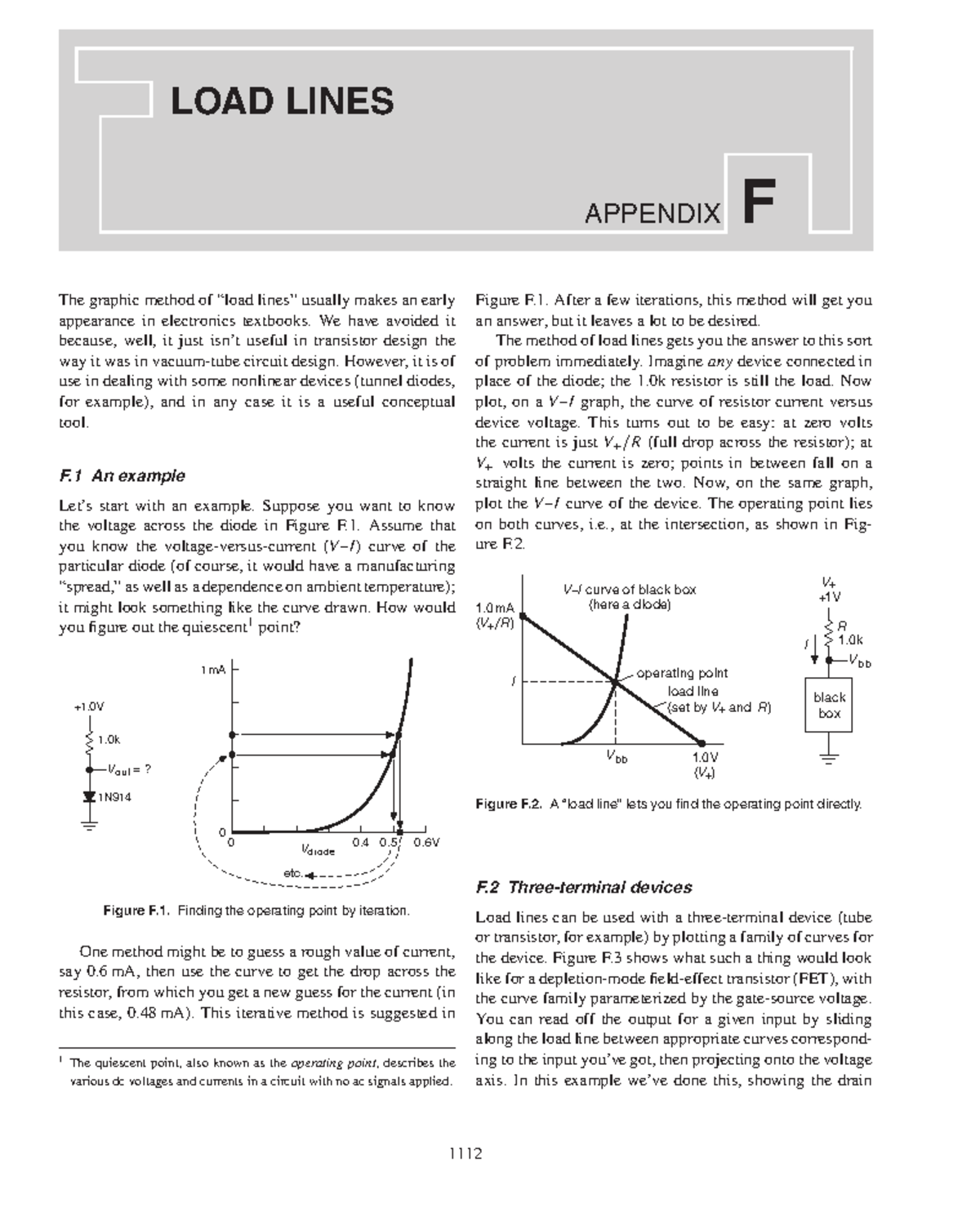 LOAD LINES APPENDIX: Understanding Nonlinear Devices in Art Electronics ...
