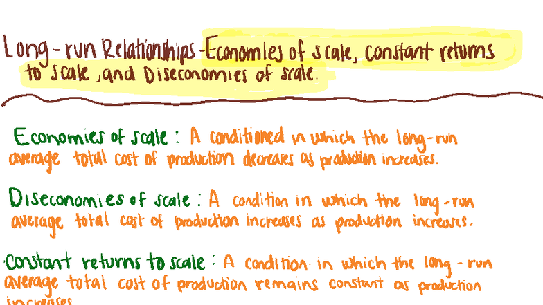 Economies of Scale and Diseconomies: A Study on LRATC - Studocu
