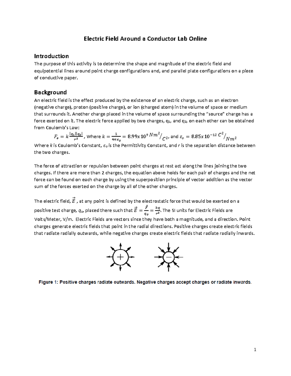 Physics Lab 2: Electric Field & Equipotential Lines Analysis - Studocu