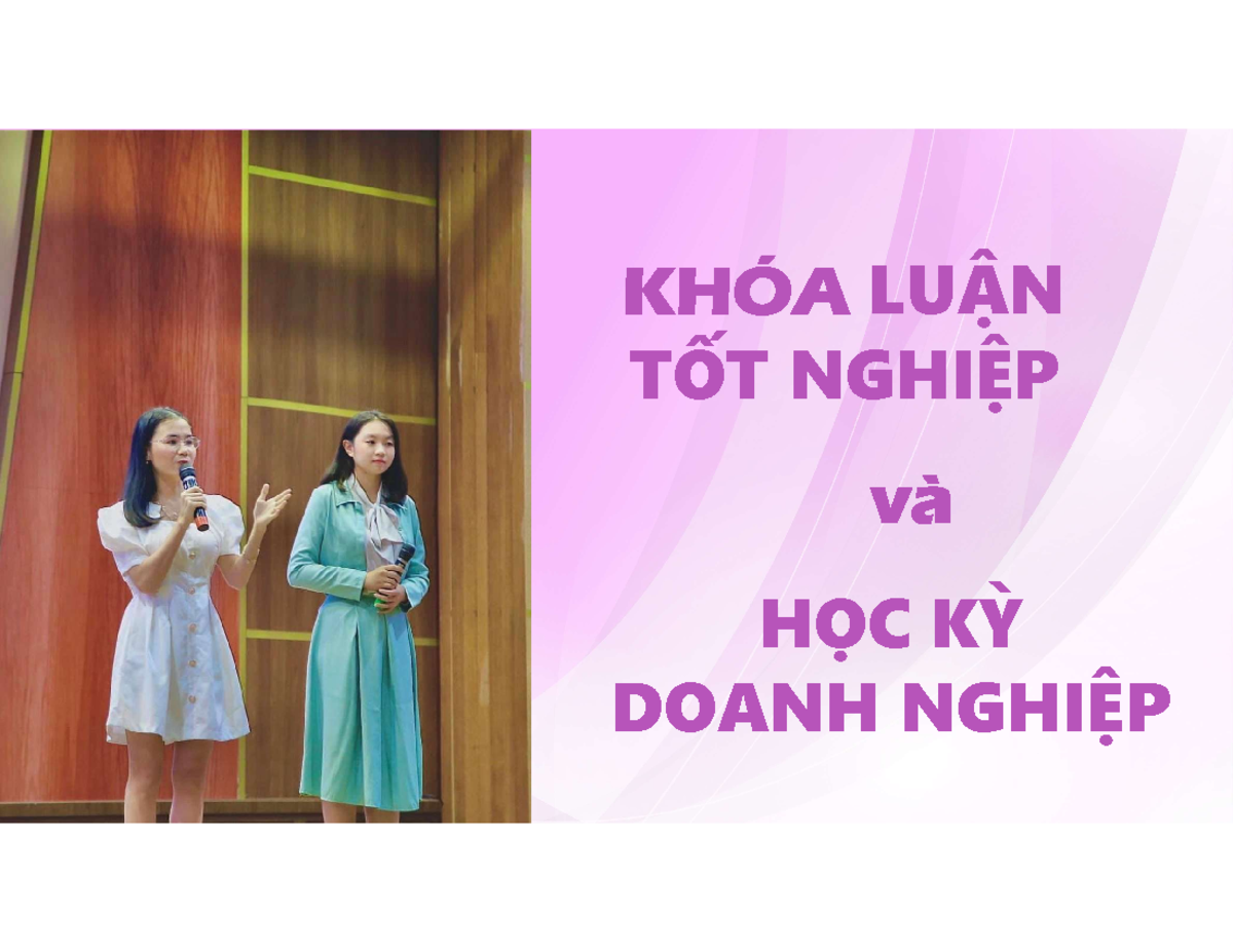 KLTN & HKDN: Hướng Dẫn Viết Khóa Luận Tốt Nghiệp Doanh Nghiệp - Studocu