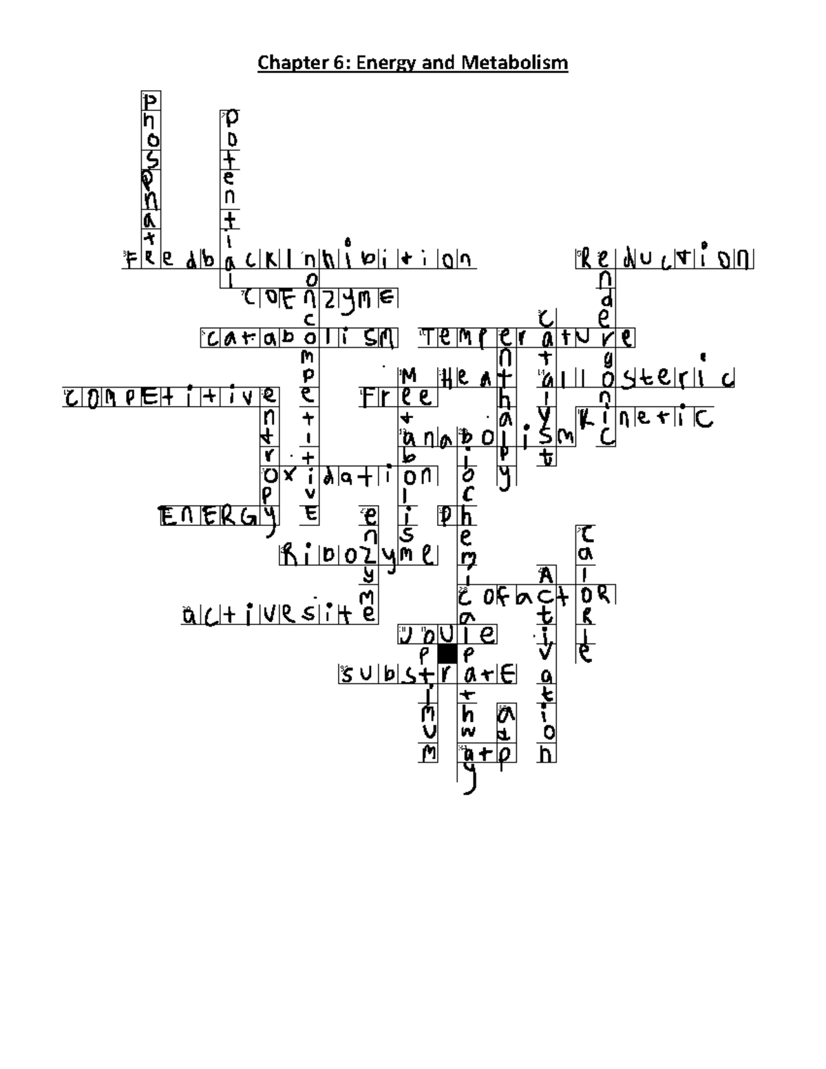 Chapter 6 Chemical Bonding Crossword Puzzle Answers WORKSHEET: