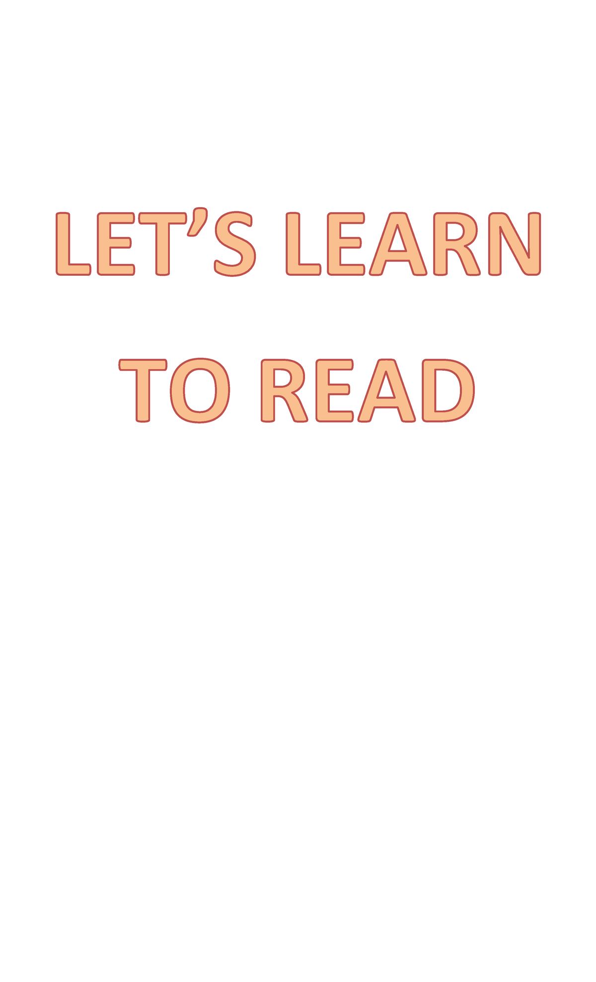 Reading English - general education - TO READ at ####### Word List bat ...