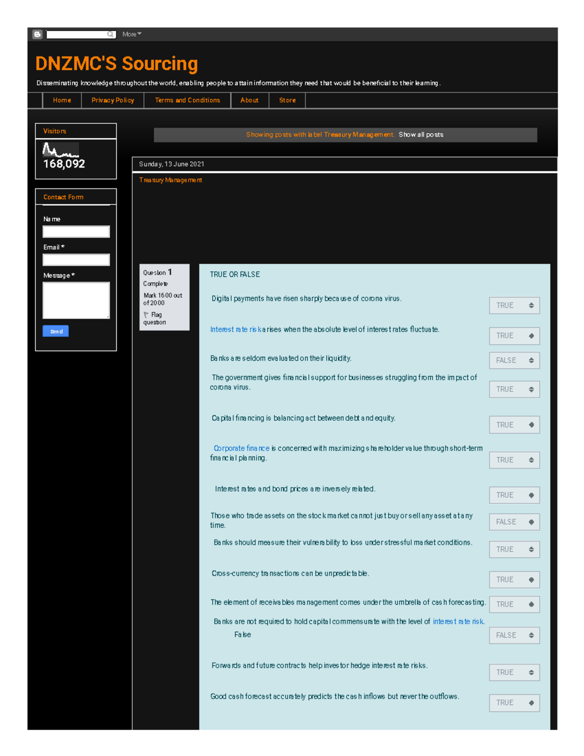 Treasury Management - Module Overview and Key Concepts - Studocu