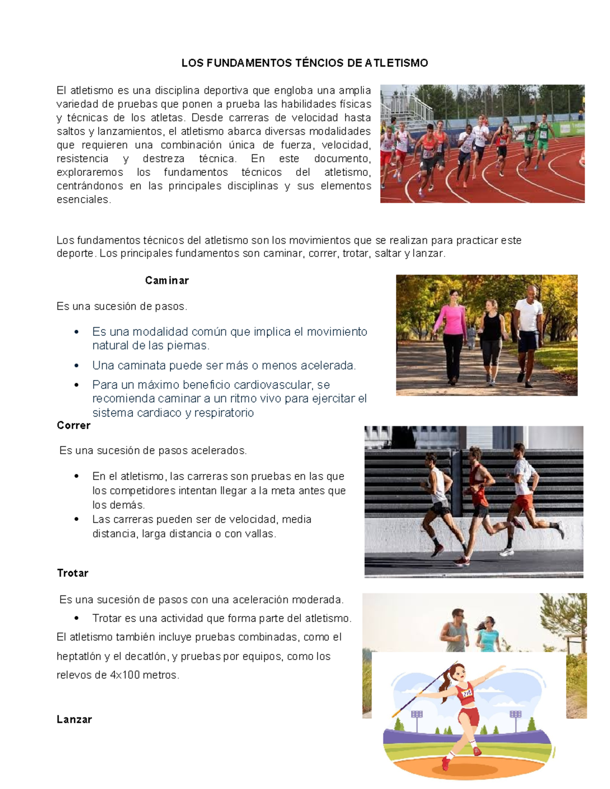 Fundamentos Técnicos del Atletismo 2025: Guía Completa y Detallada ...