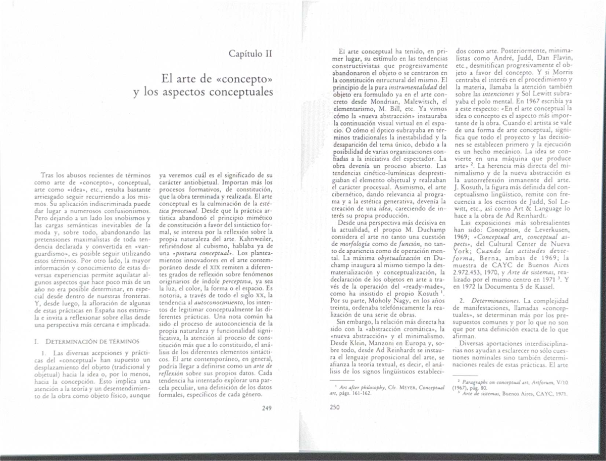 Capítulo II: El Arte Conceptual y sus Influencias en la Práctica ...