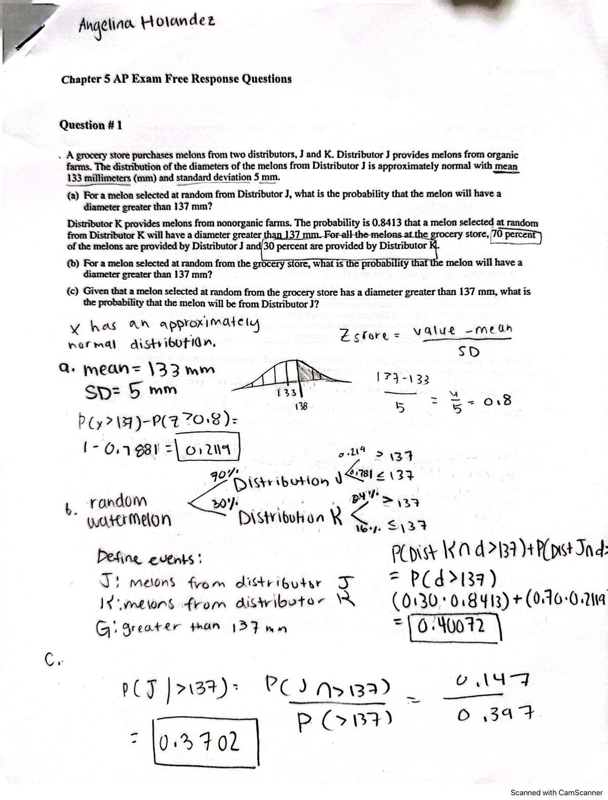 AP Statistics FRQs & FRAPPY! - Chapter 5 Exam Review - Studocu