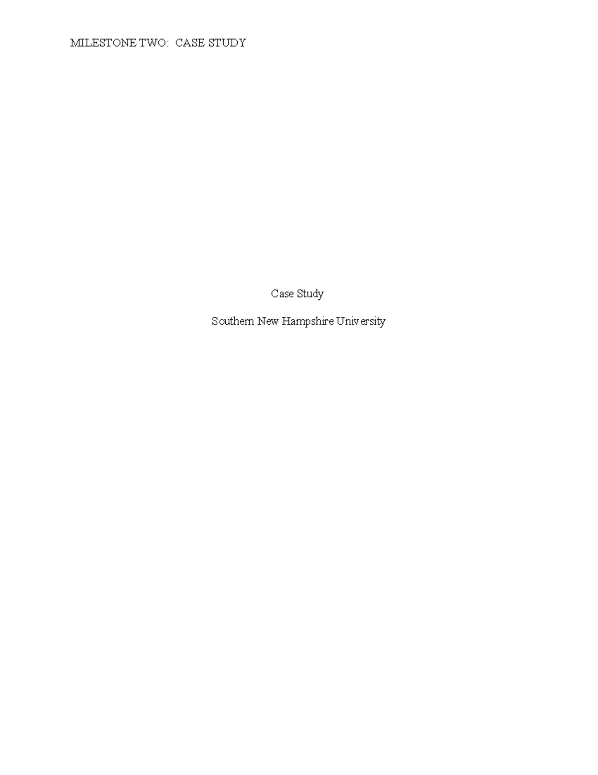 PSY 200 2-2 Case Study Milestone One Short Paper - Case Study 3 ...