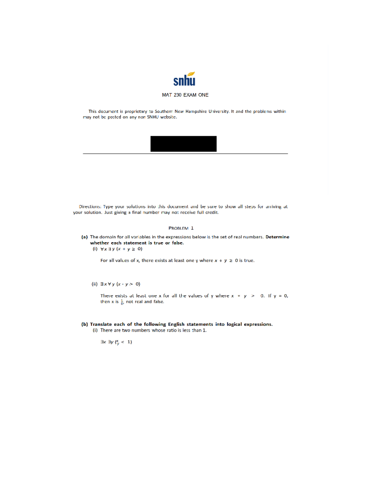 MAT 230 Module 4 - Exam One Study Guide - Studocu