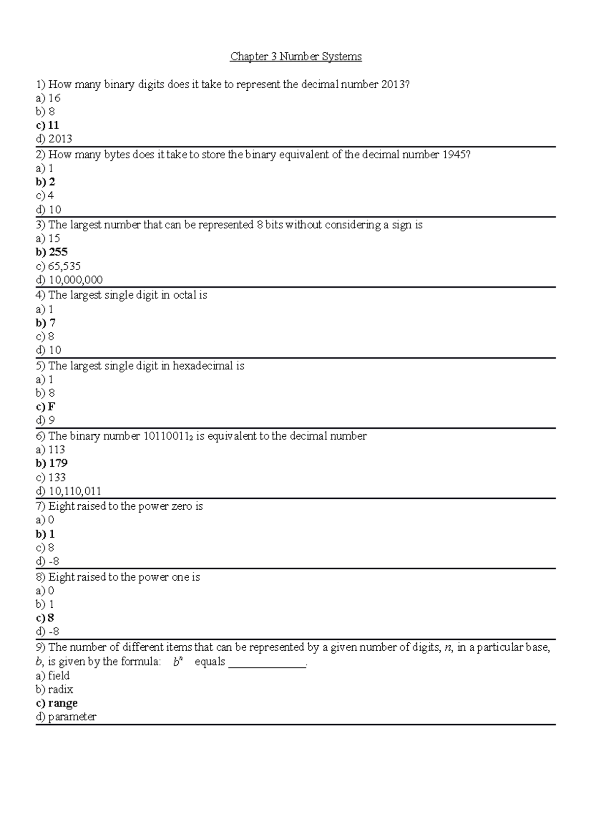 Ch03 - Number Systems Test Bank & Solutions for Decimals - Studocu