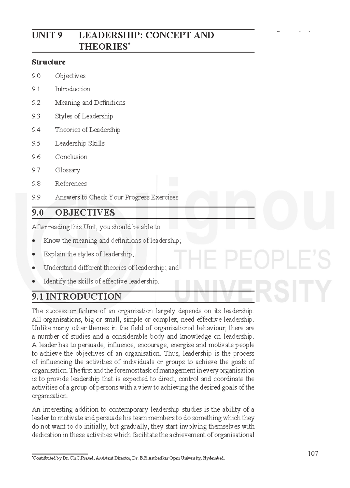 Unit 9: Leadership Concepts and Communication Processes - Studocu