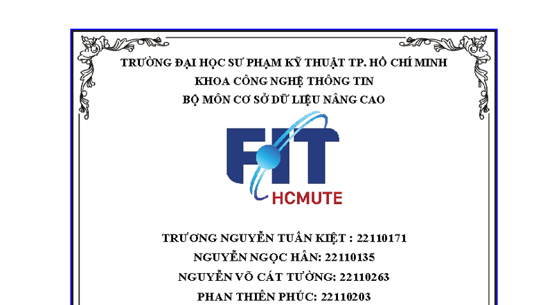 Đề Tài: Xây Dựng Hệ Thống Quản Lý Công Thức Nấu Ăn (MONGODB) - Studocu