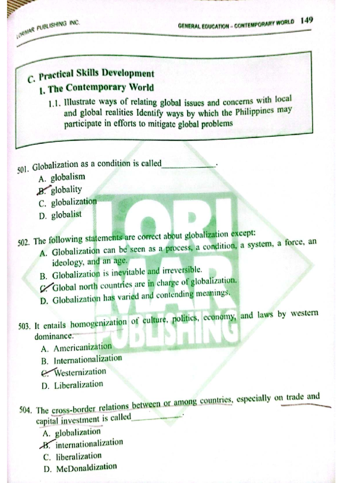 Contemporary World 149 C: Globalization and Local Realities Exam Notes ...