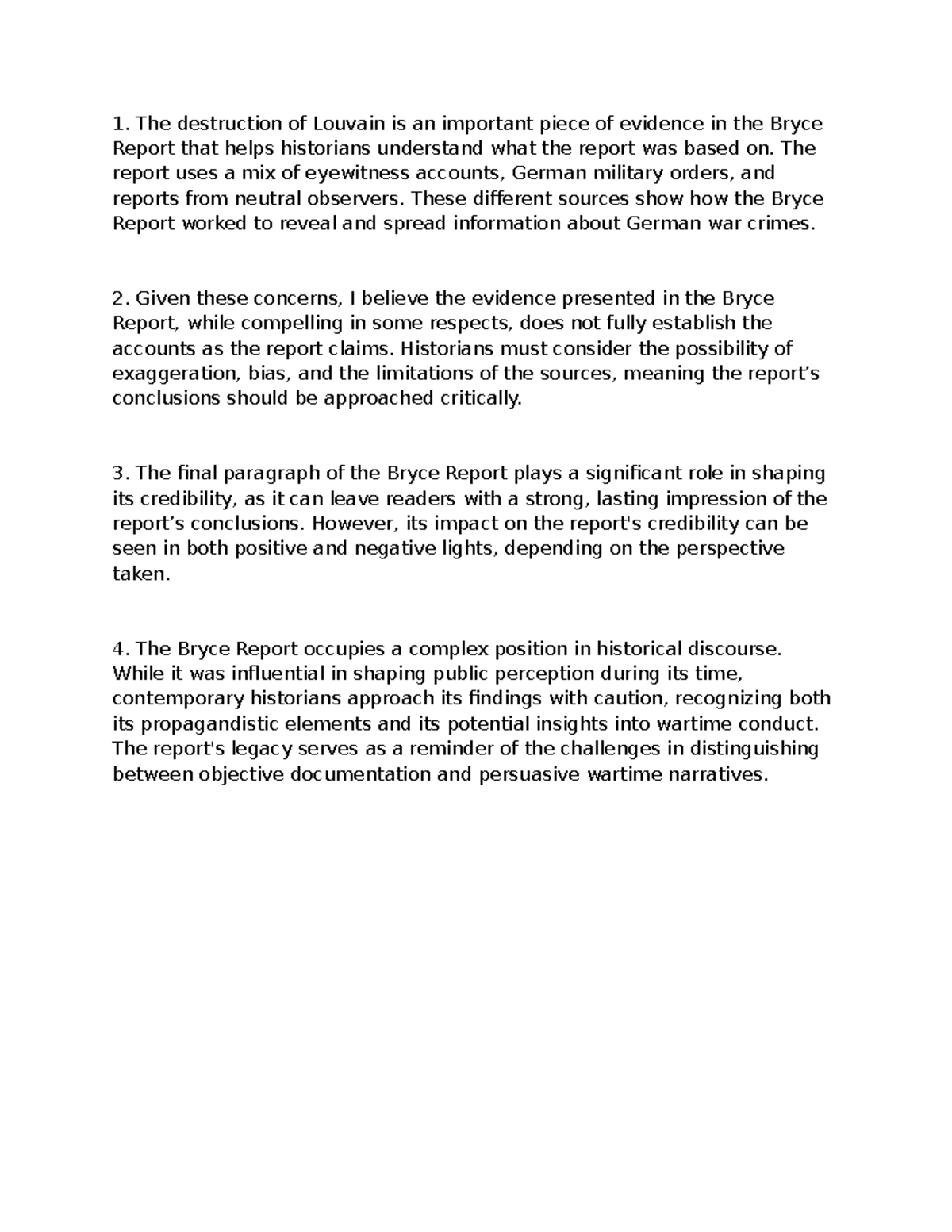 7.3 Think as a historian: Analyzing the Bryce Report's evidence and ...