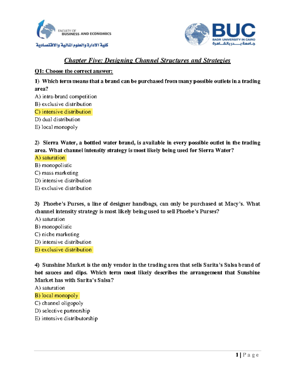 Designing Channel Structures and Strategies - Distribution Channels ...