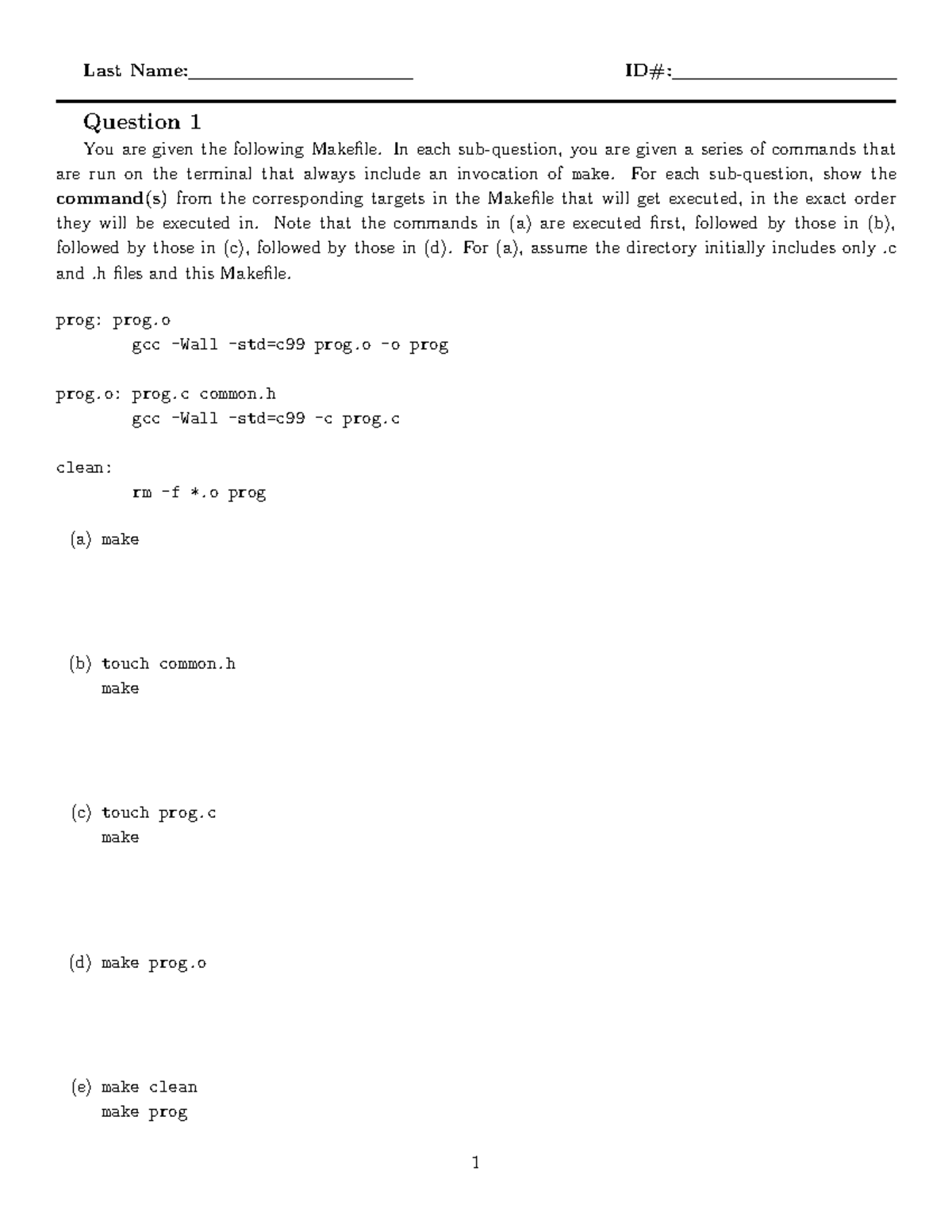 Cmput 201 Midterm 2 Practice Questions and Solutions - Studocu