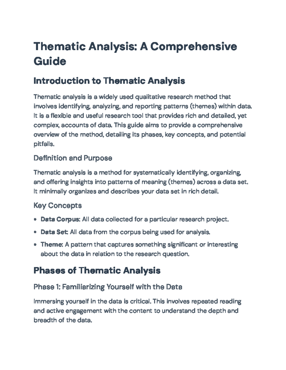 Comprehensive Guide to Thematic Analysis in Qualitative Research ...