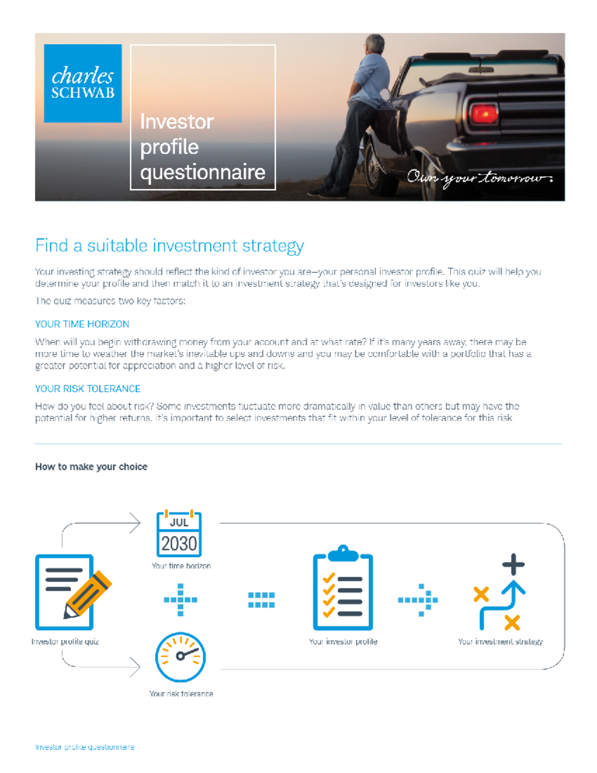 Investor Profile Questionnaire: Charles Schwab Insights and Analysis ...