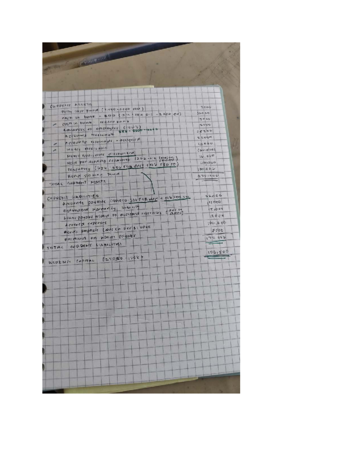 IA3 Practice Problems: Current Assets and Liabilities Analysis - Studocu