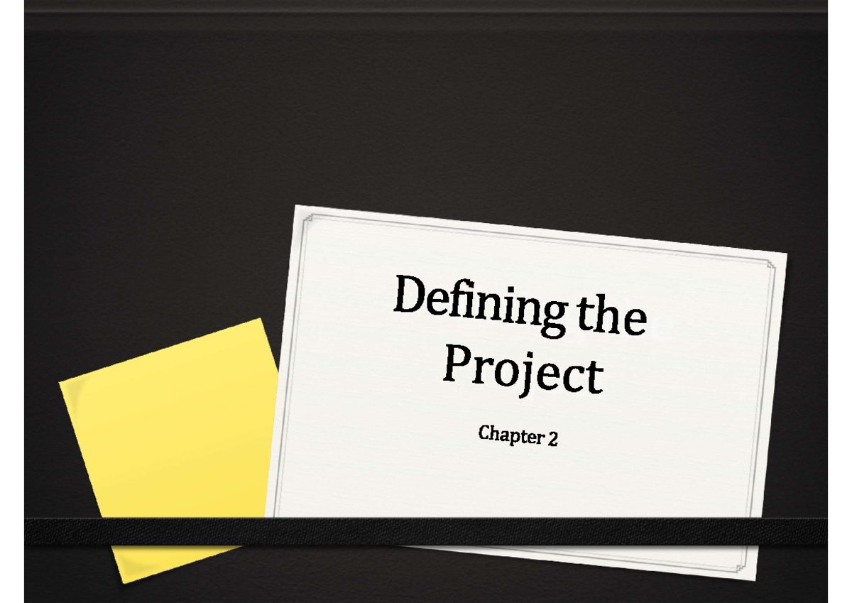 PM Chapter 2: Balancing Scope, Time, and Cost in Projects - Studocu