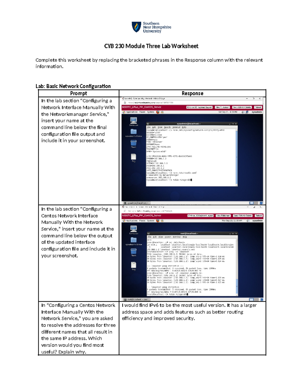 CYB 230 Module Three Lab Worksheet - CYB 230 Module Three Lab Worksheet ...