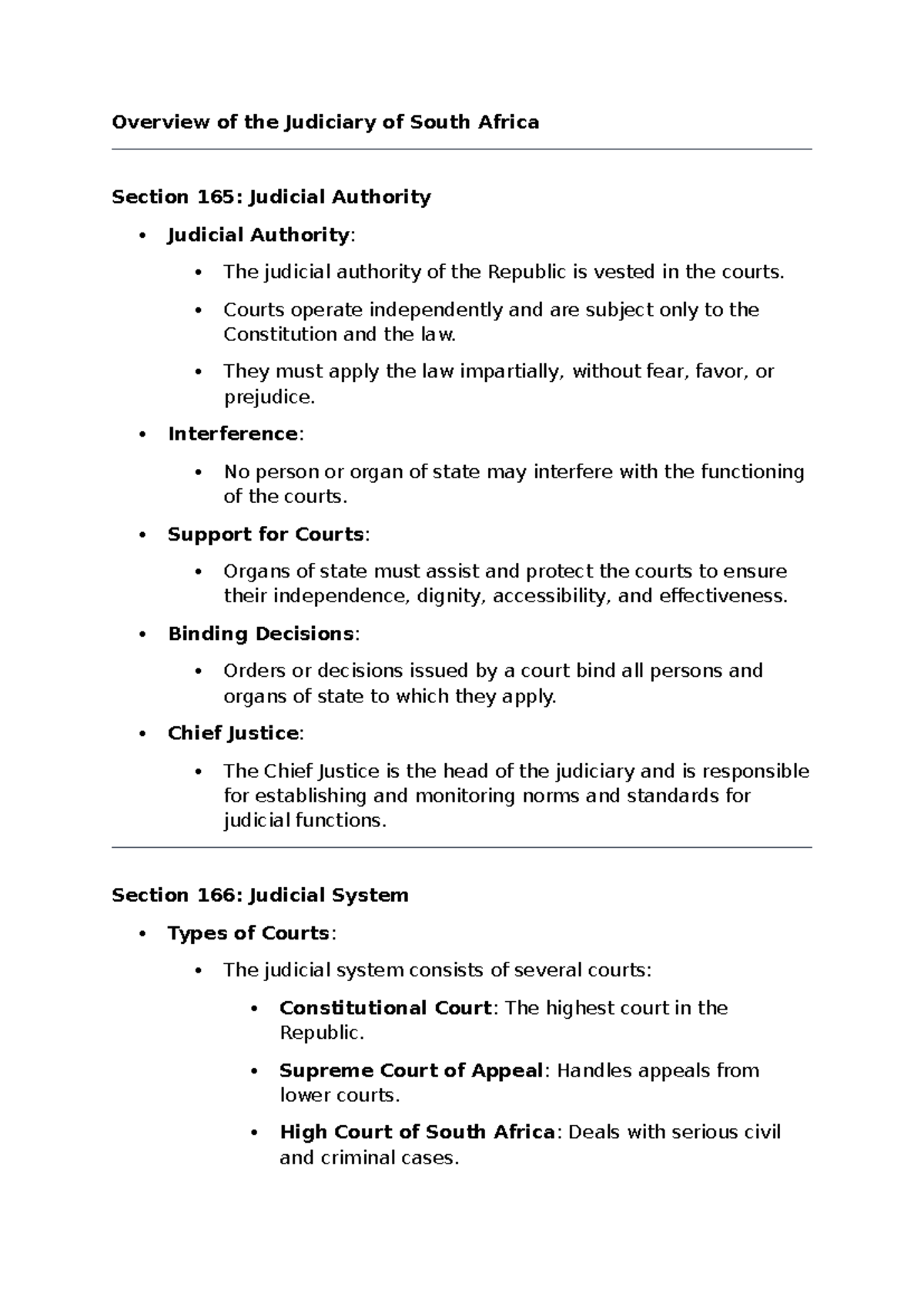 Judiciary Structure Overview: South Africa's Constitutional Law ...