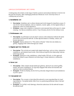 Activities for evaluating Elements of Arts - 1. Art Observation and ...