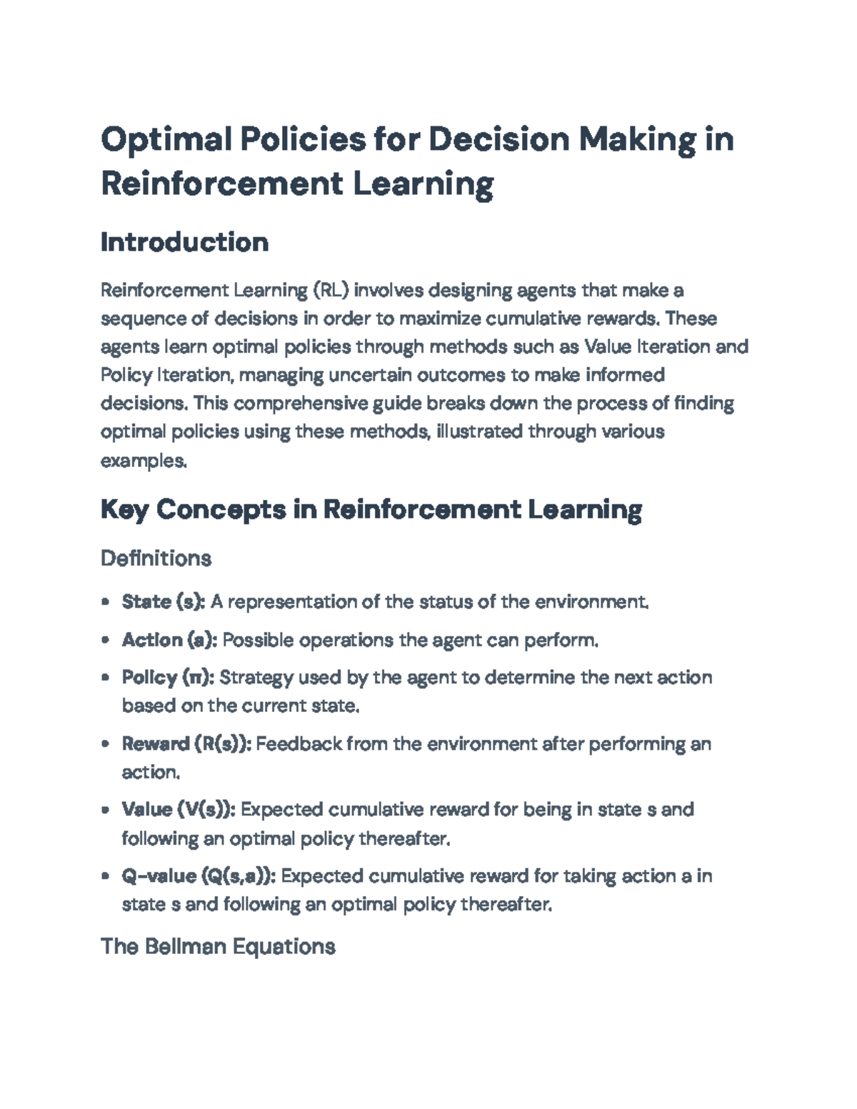 Optimal Decision-Making Strategies: RL Policies and Methods - Optimal ...