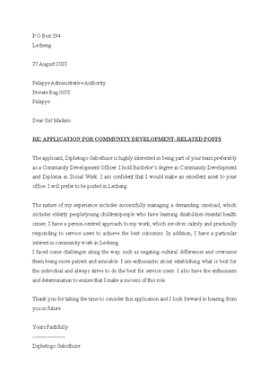 Assignment 01 Coverpage+declaration - Student name and surname : Student number : Module Code ...