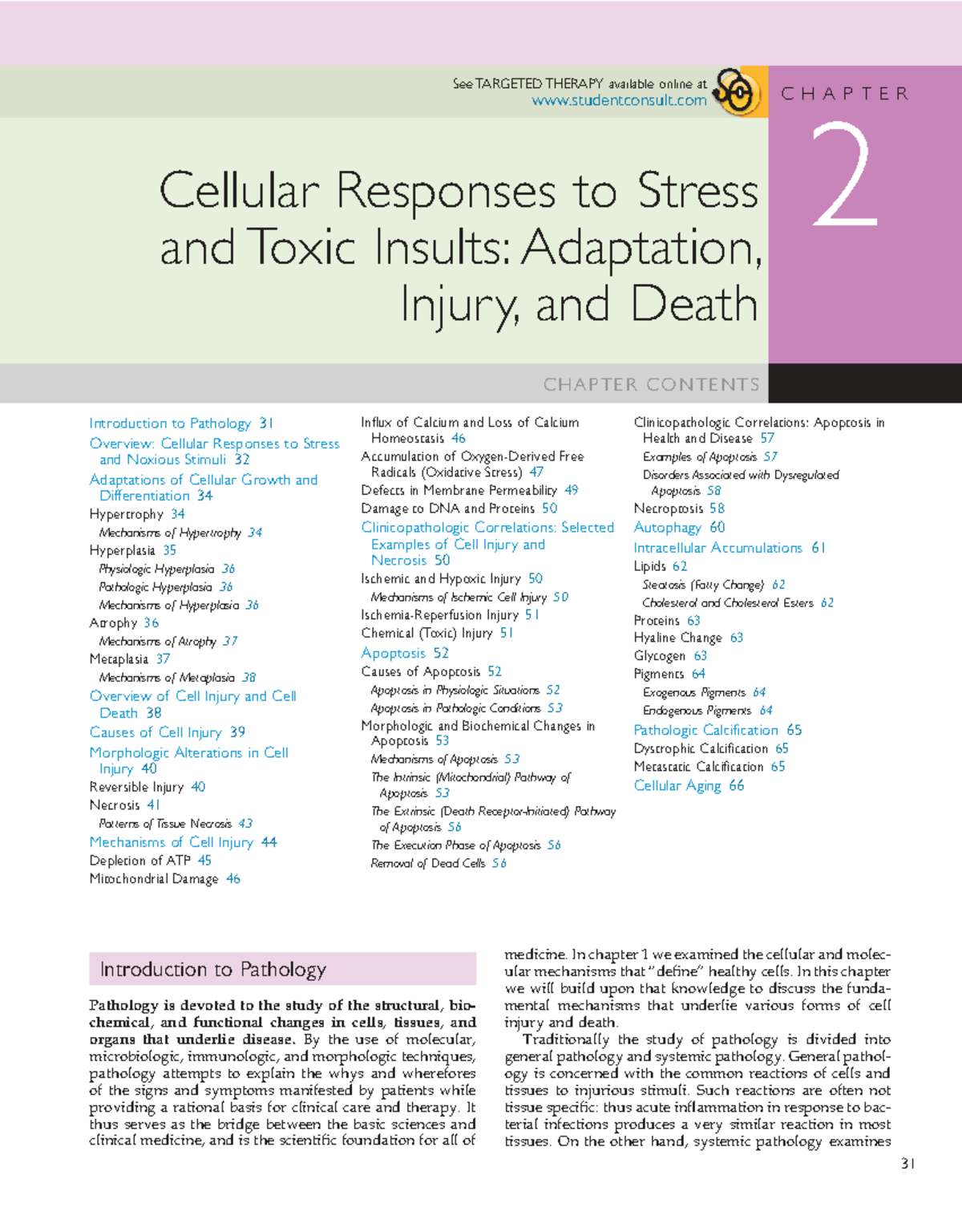 Cellular Responses to Stress and Toxic Insults: Pathology Overview ...